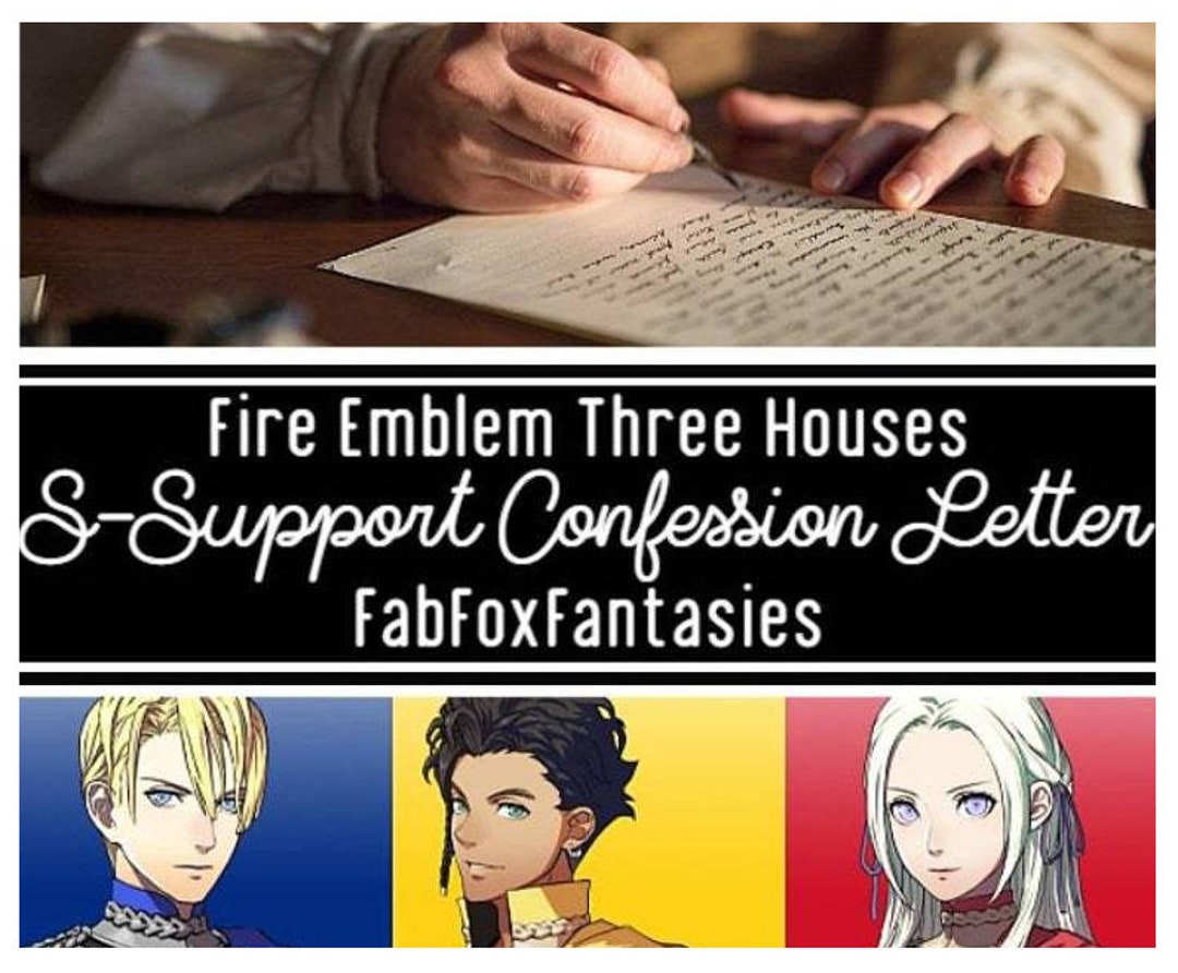 FE3H s Support Confession Letter digital - Etsy