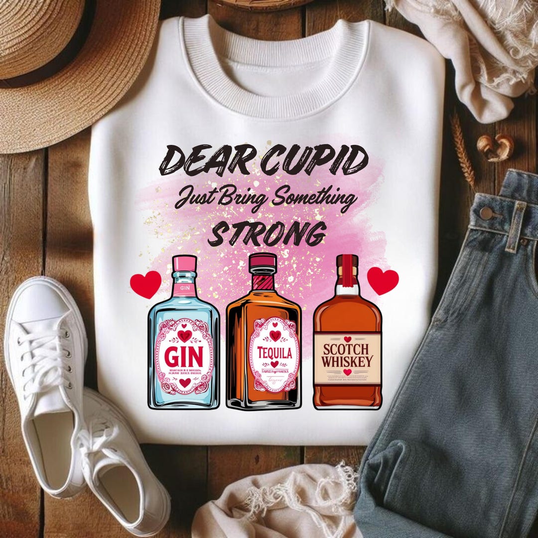 Dear Cupid Bring Something Strong PNG, Valentine's Day Martini PNG ...