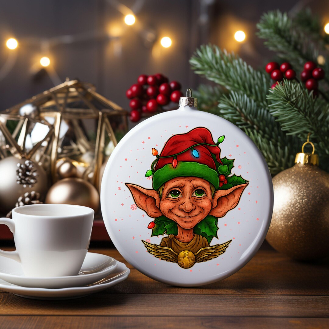 Christmas Dobby PNG: Holiday Elf Ornament Design (digital Download) - Etsy