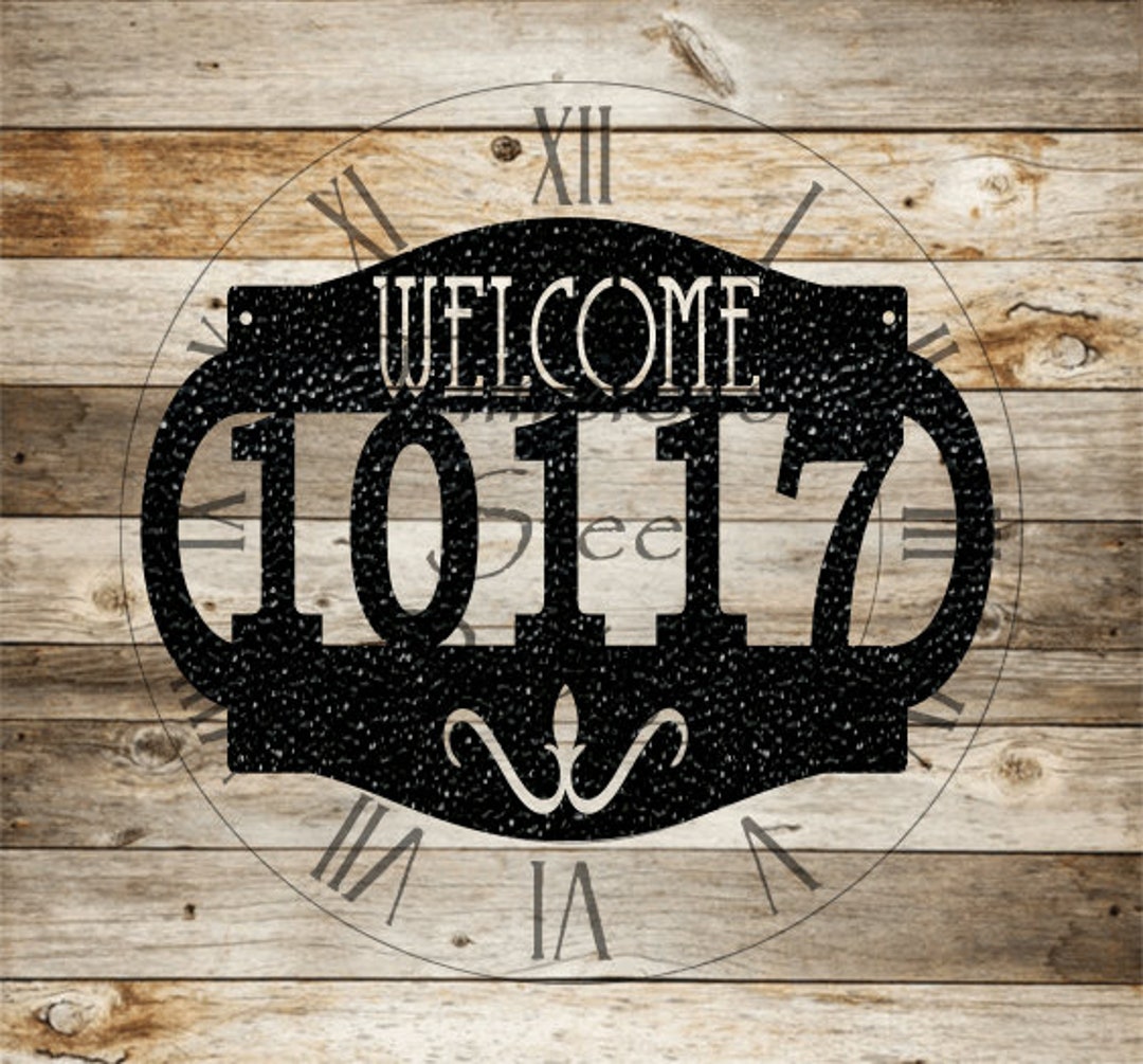 Welcome Address Sign/decorative Address Plaque/personalized Address ...