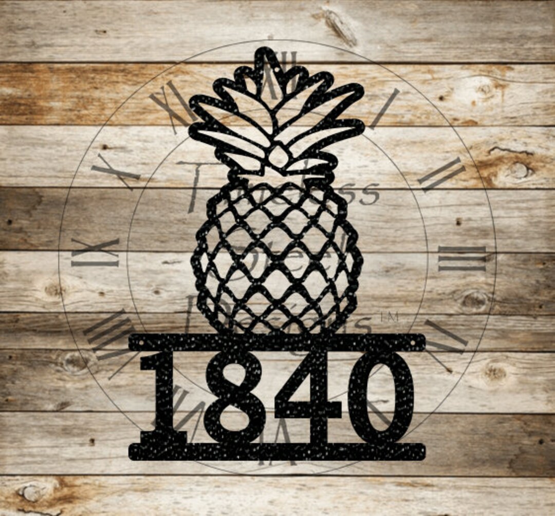 Pineapple Address Sign/address Plaque/address Sign/mailbox Numbers ...