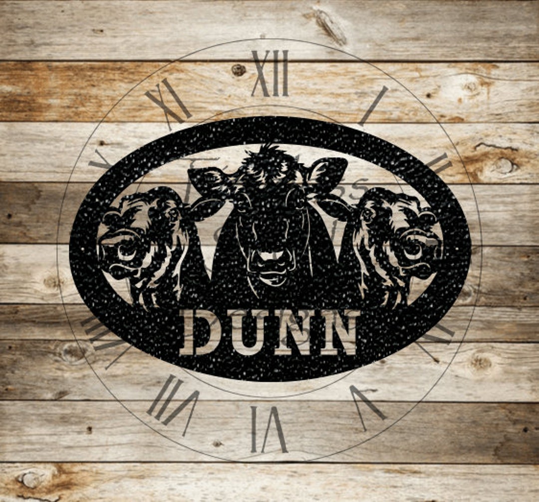 Oval Angus Cows/cattle Sign/oval Cattle Sign/personalized Cow Sign ...