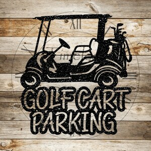 Golf Cart Parking/golf Cart Sign/parking Sign/metal Golf Cart Sign ...