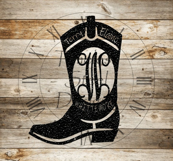Personalized Monogrammed Boot