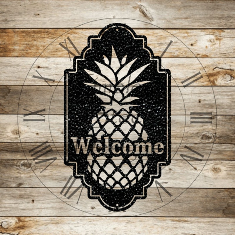 Pineapple Welcome Sign - Etsy