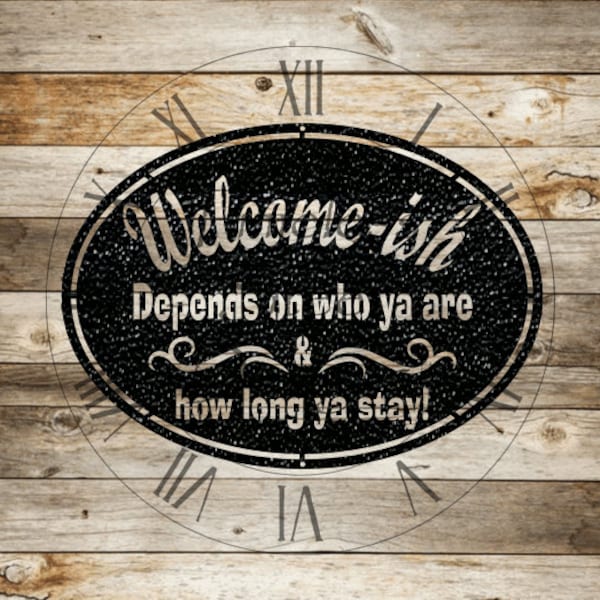 Welcomish Metal Sign - Etsy
