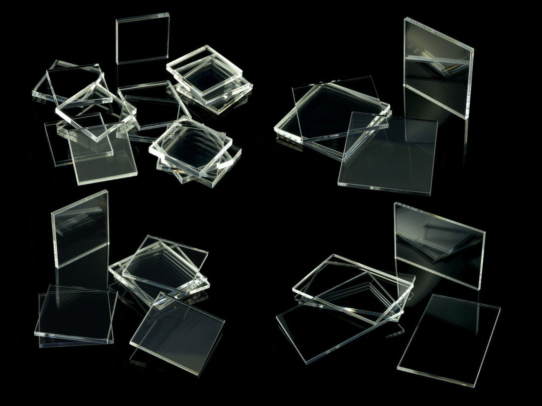 Clear Square & Rectangular Acrylic Miniature Bases 3 Mm Thick ...