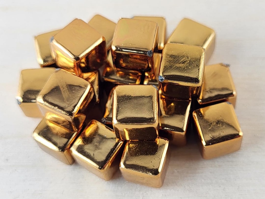 Metallic Bronze Acrylic Cube Tokens – 7 Mm RPG, Board Game Counters ...