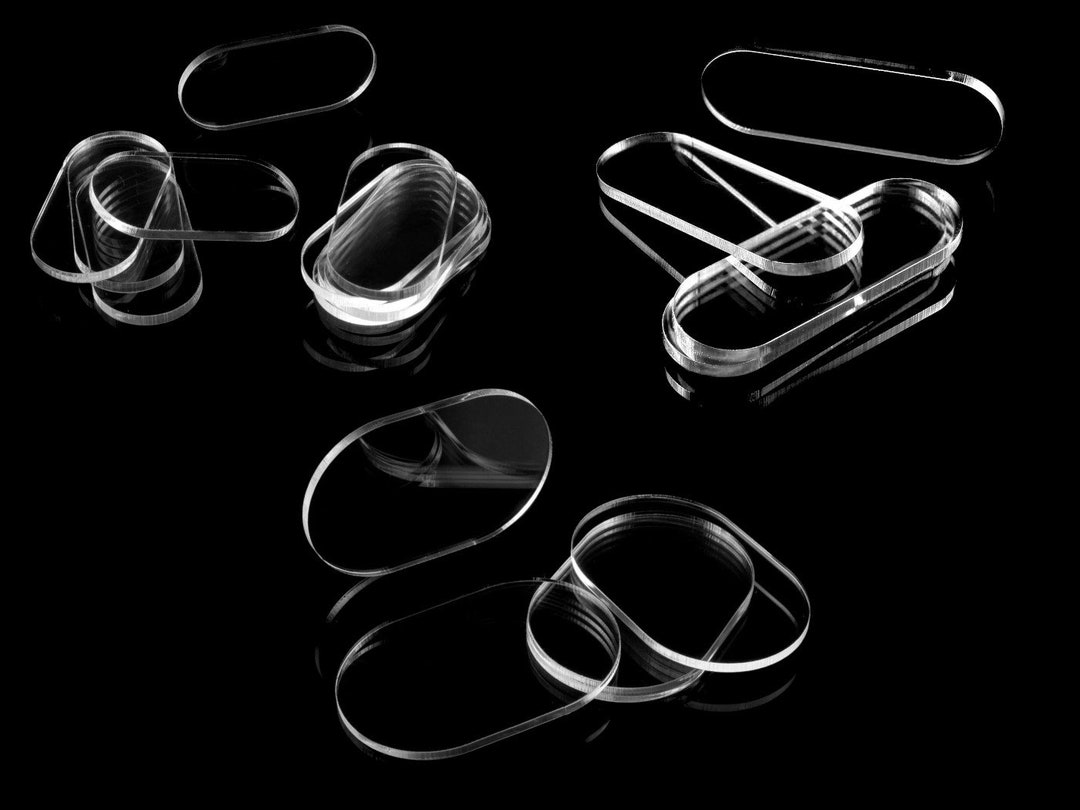 3mm Clear Acrylic Bases Stadium Shape - Etsy