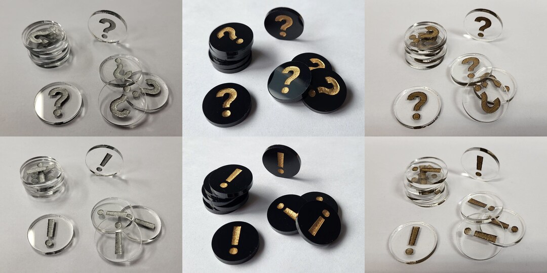 10 PCS Quest Markers, Exclamation Mark !, Question Mark ? - Etsy
