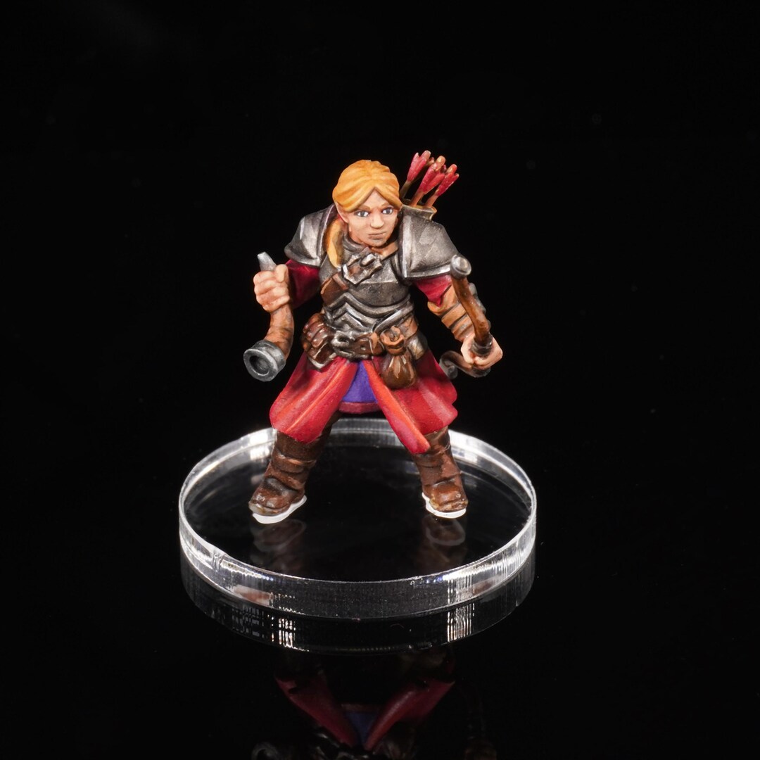 Pro-painted 28mm Female Dwarf Ranger Miniature | 25mm Base | RPG Dnd ...