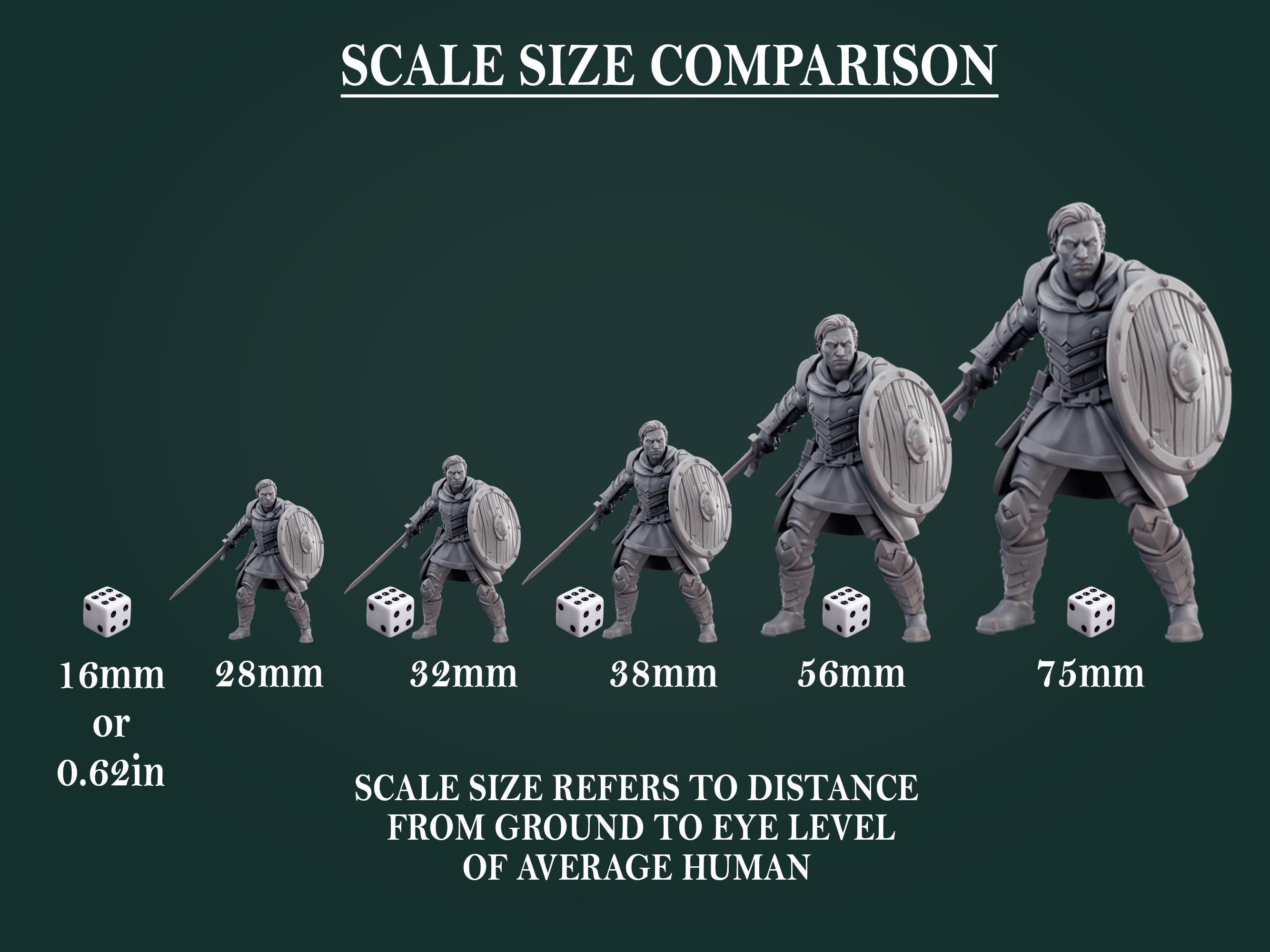Pro-painted 28mm Half-orc Ranger Miniature | 25mm Base | RPG Dnd ...