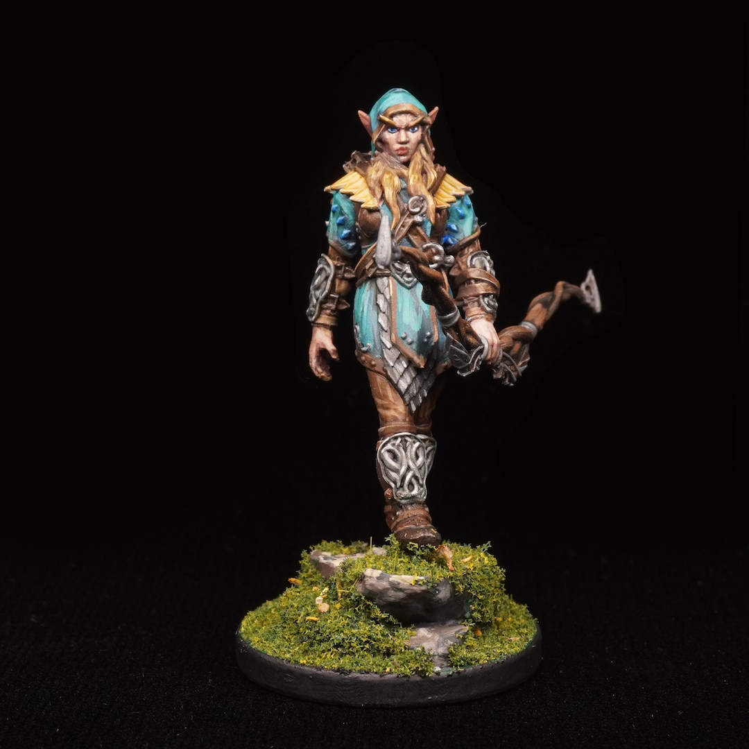 Pro Painted Miniature Elf Elven Ranger Hunter RPG Dnd Dungeons and ...