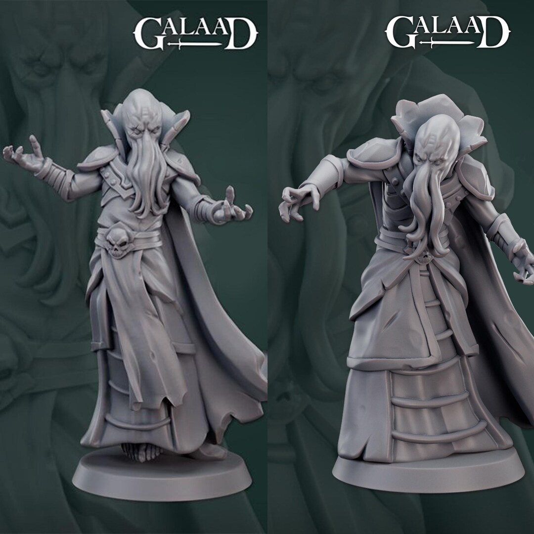 Mind Flayer Illithid 3d Print and Painting Dnd Pathfinder Fantasy RPG ...