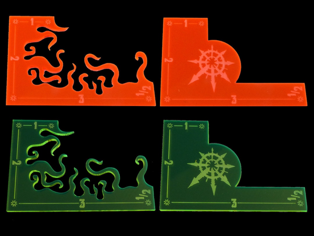 Measuring Tool, Wargame Ruler, 3, 2, 1, 1/2 Inch - Etsy