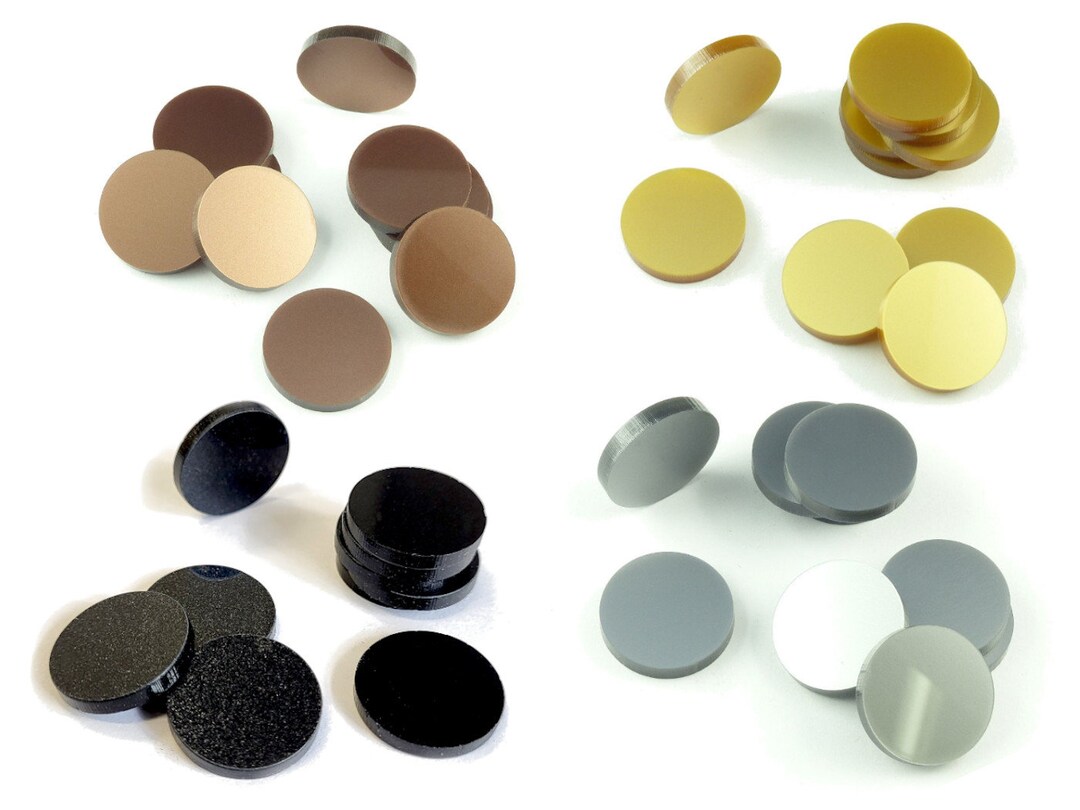 10 PCS Shiny Metallic Acrylic Tokens, Dry-erase Resource Token Monster ...