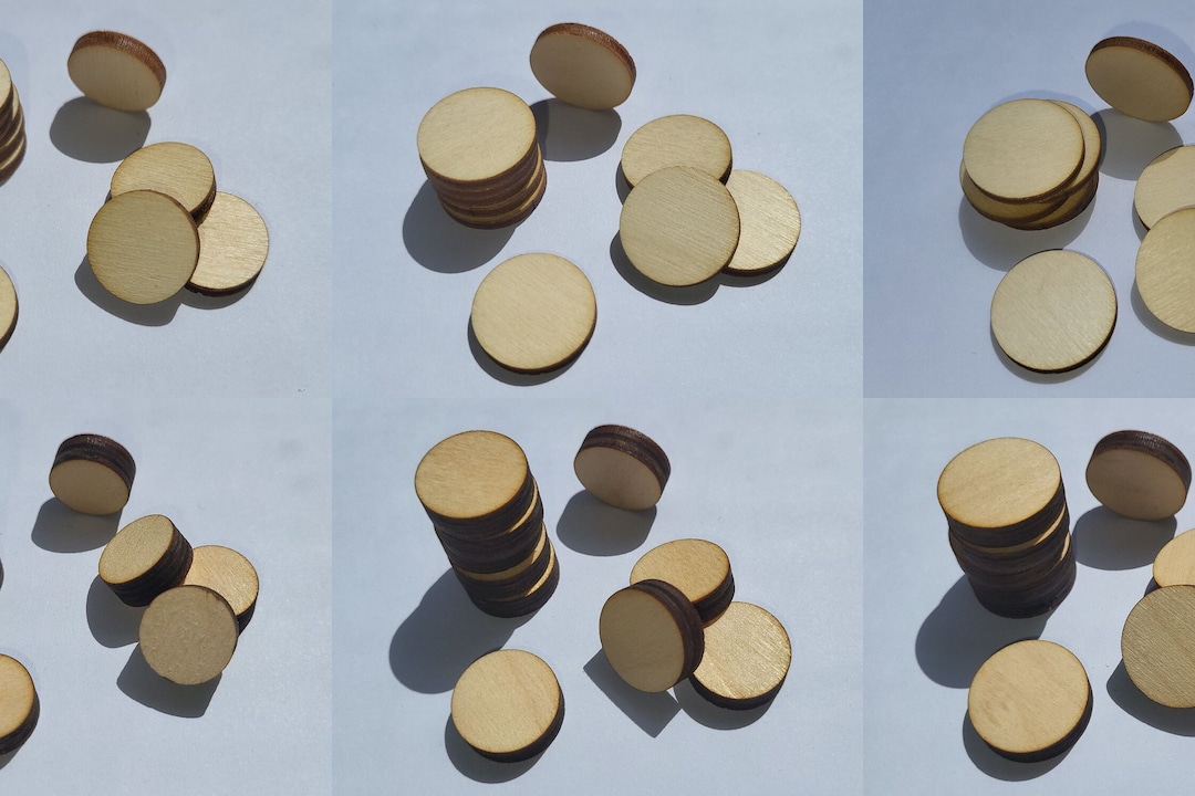 10 PCS Wooden Tokens, Various Sizes Resource Token Monster Token for ...