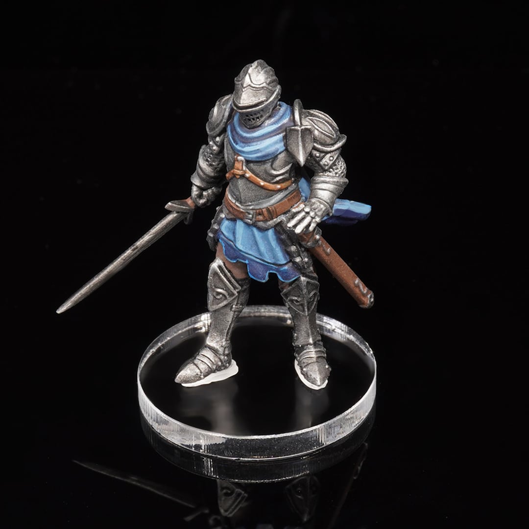 Pro-painted 28mm Armored Knight Miniature | 25mm Base | RPG Dnd ...