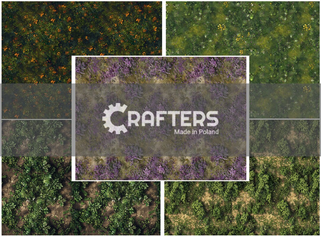 40 Files Texture 1 Inch Grid Pack - Sparse Foliage 10 Variants - Etsy