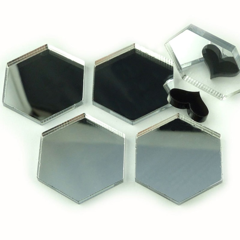 Hexagon Mirror Stickers - Etsy