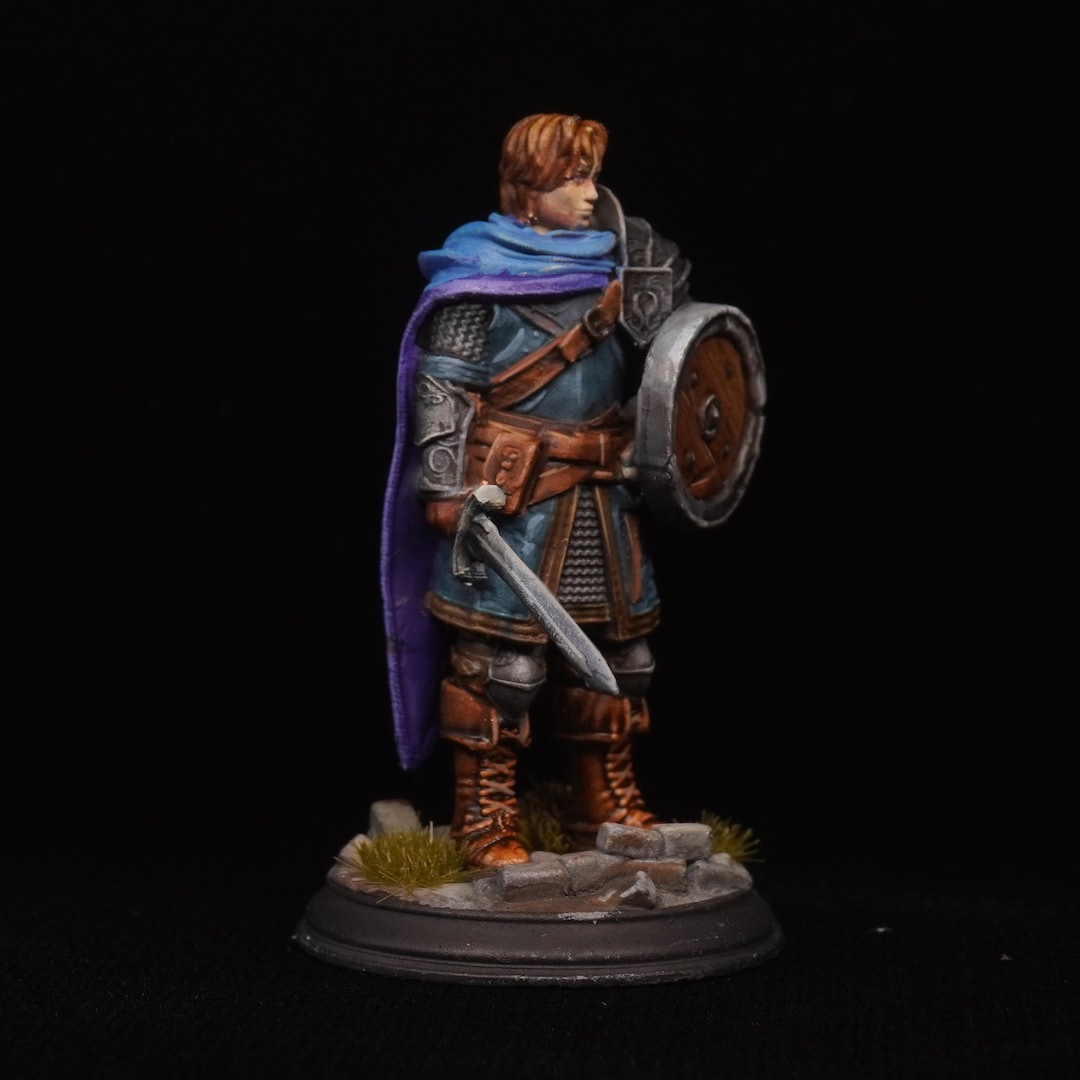 Pro Painted Miniature Human Warrior Fighter Squire RPG Dnd Dungeons and ...