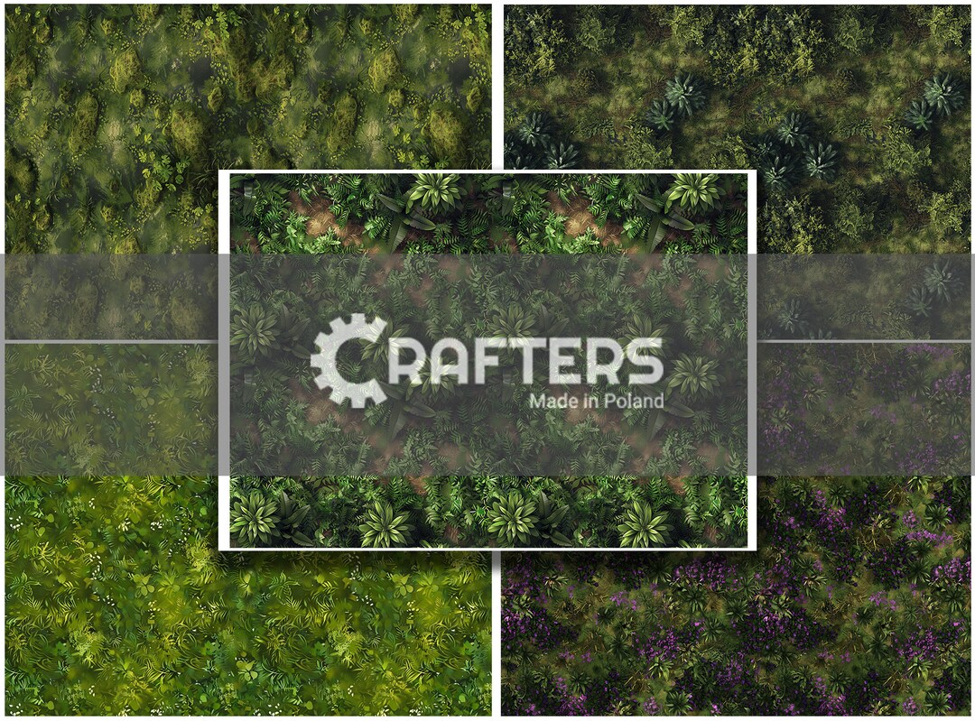 40 Files Texture 1 Inch Grid Pack - Dense Foliage 10 Variants - Etsy