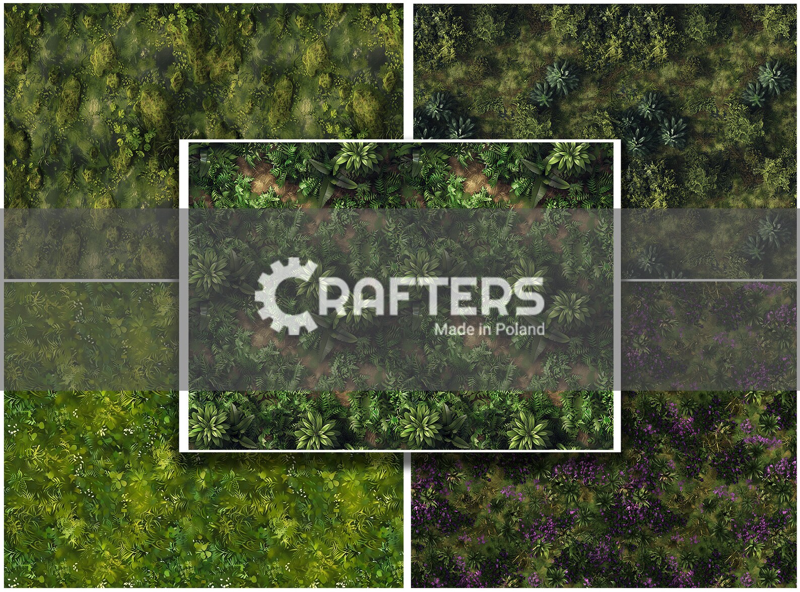 40 Files Texture 1 Inch Grid Pack - Dense Foliage 10 Variants - Etsy
