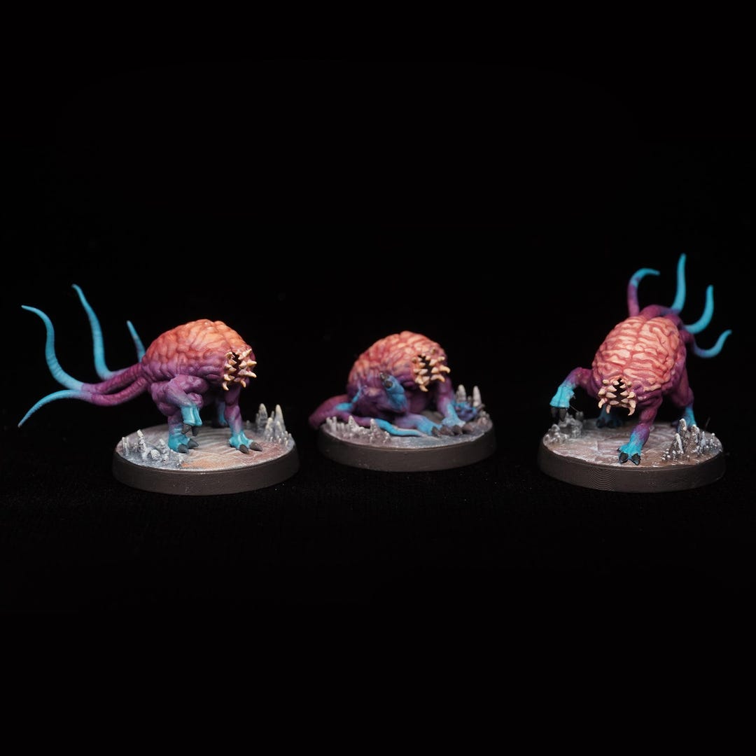 Set of 3 Pro Painted Intelect Devourers Dnd Dungeons and Dragons ...