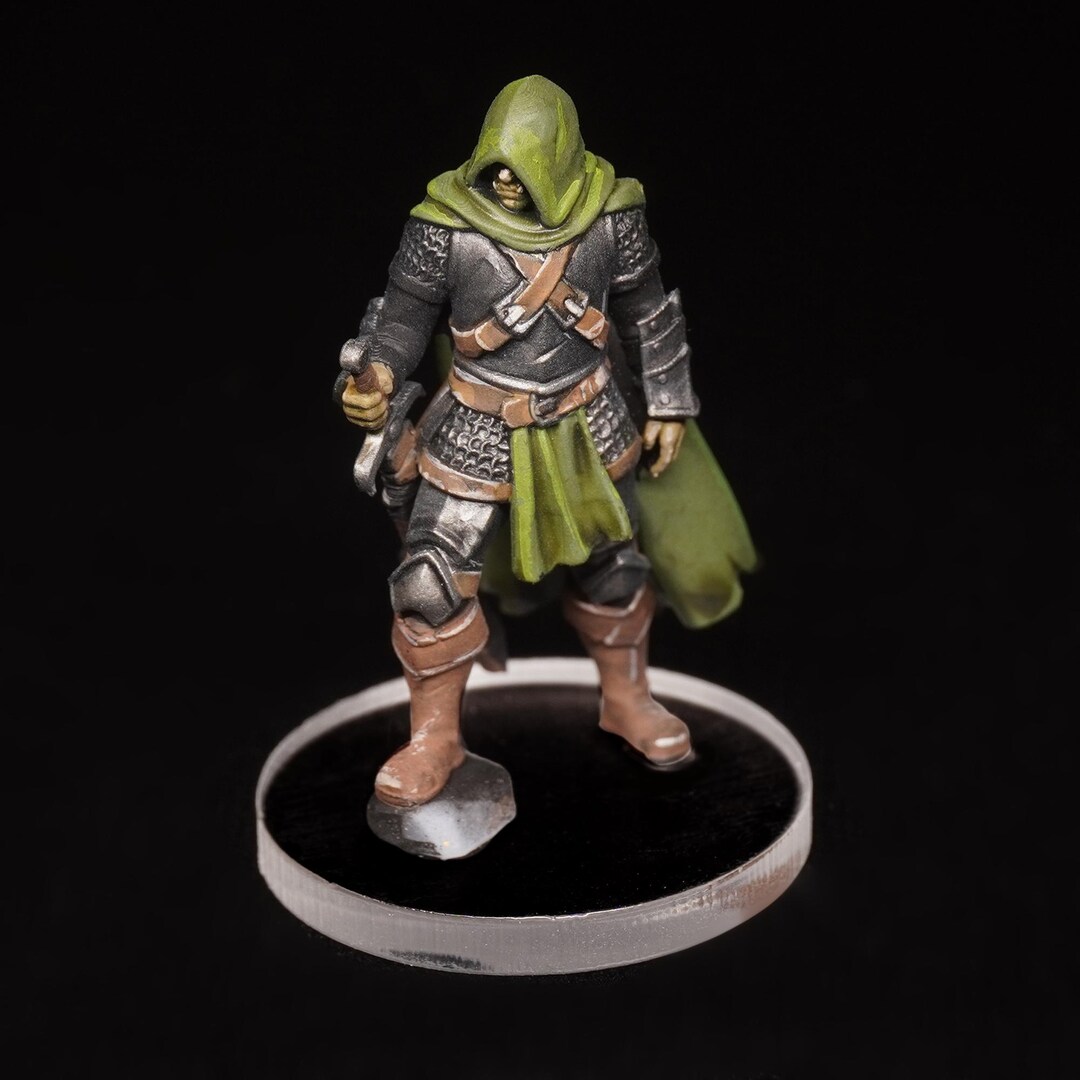 Pro-painted 28mm Half-orc Ranger Miniature | 25mm Base | RPG Dnd ...