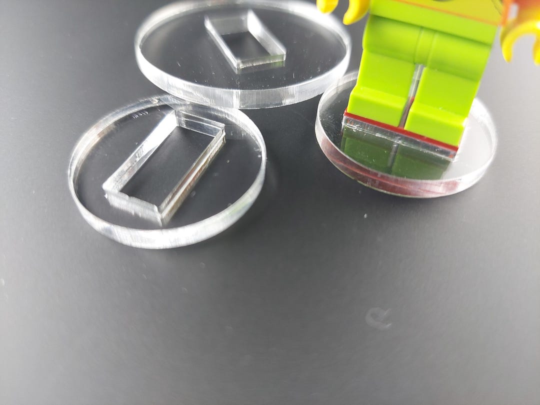 Clear Bases for LEGO® Minifigures – Dry Erase, Compatible Accessory for ...