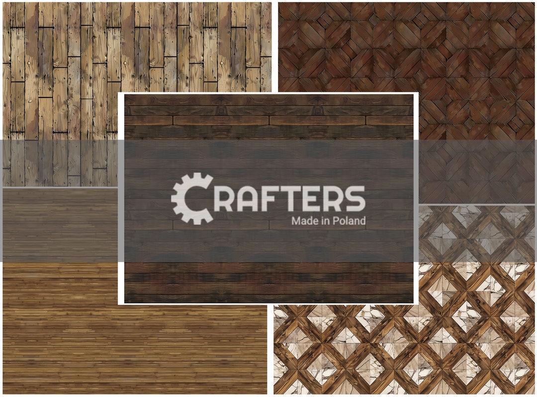 40 Files Texture 1 Inch Grid Pack -wooden Floorboards 10 Variants - Etsy