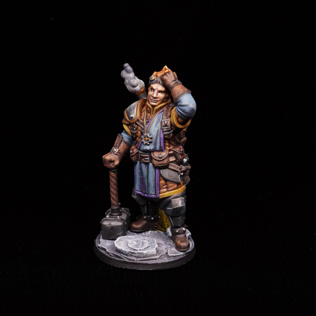 Pro Painted Miniature Human Engineer RPG Dnd Dungeons and Dragons ...