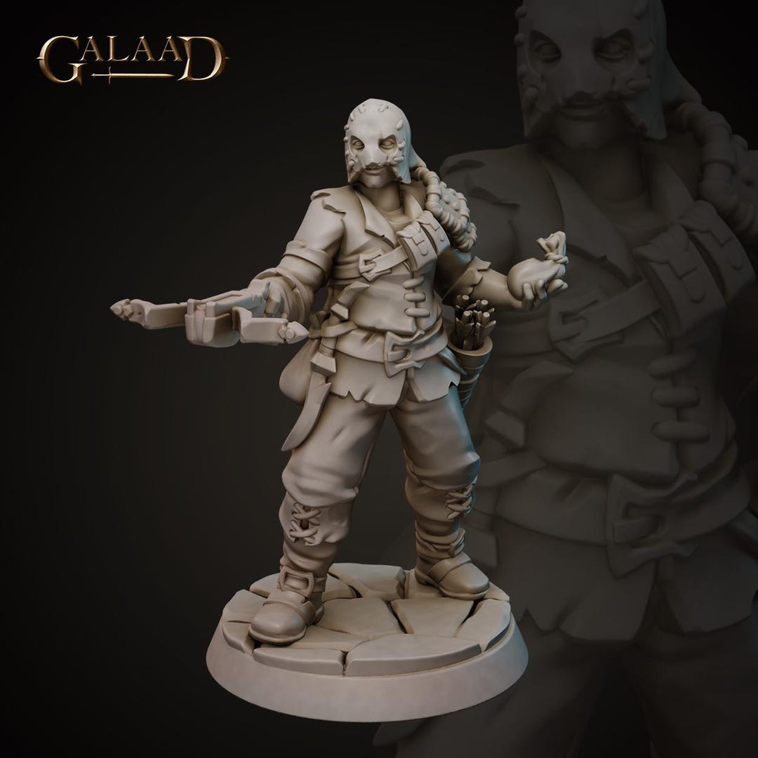 Thief Rogue Assassin Bandit Warrior 3d Print and Painting Dnd ...