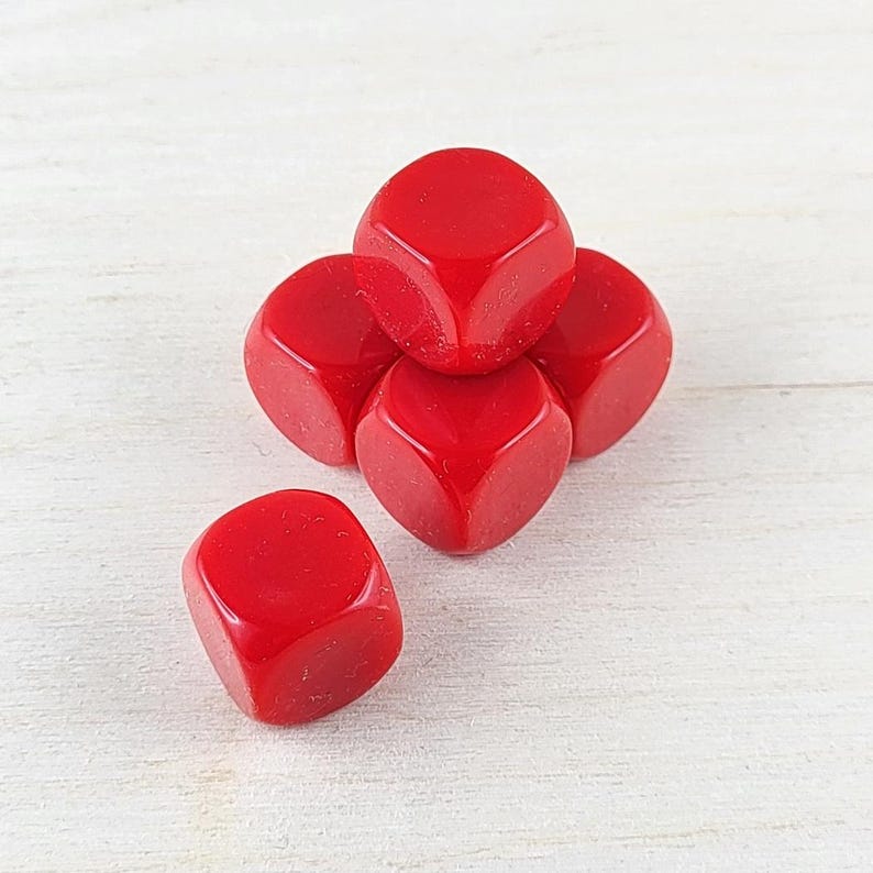 Blank Dry Erase 16mm Dice - Smooth, Unmarked, Dry Erase and Permanent ...