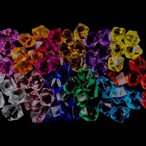Multicolor Acrylic Crystal Game Tokens - RPG, Board Game, Wargame ...