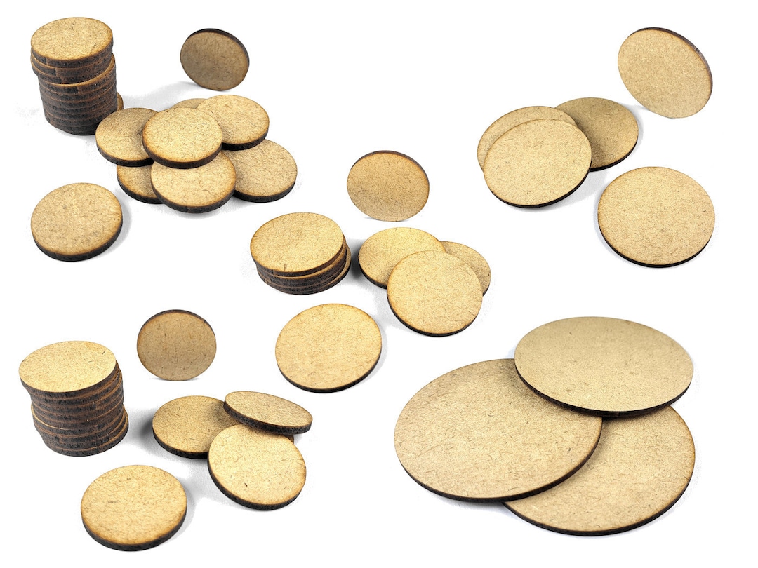 3mm Miniature HDF Bases Various Sizes 25 Mm (20 PCS) 30 Mm (15) 32 Mm ...