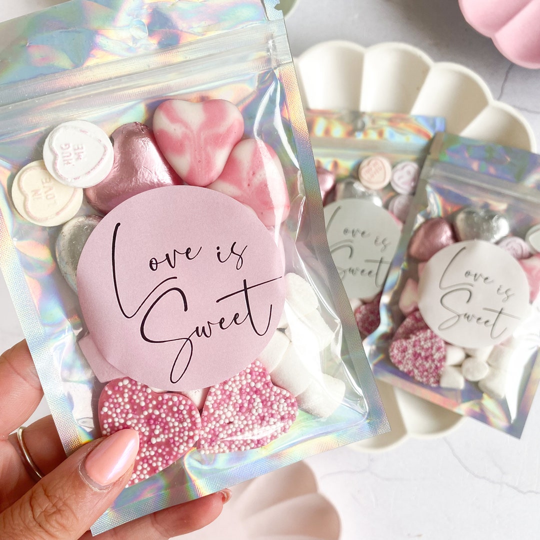 Pre Filled Wedding Sweet Bags | LOVE IS SWEET | Kids Party Bags ...