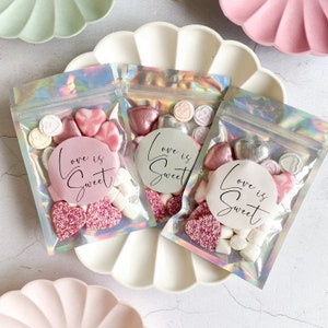 Pre Filled Wedding Sweet Bags | LOVE IS SWEET | Kids Party Bags ...