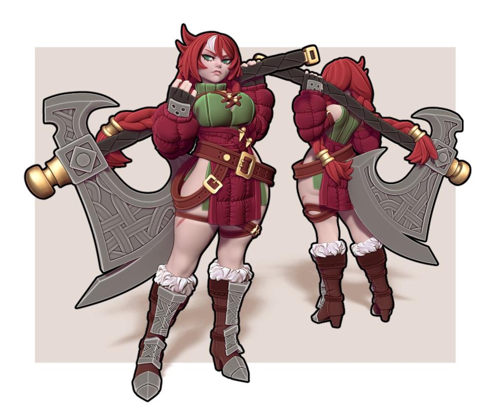 Gitta the Warrior | Twin Goddess Mini (human Female Fighter/barbarian ...