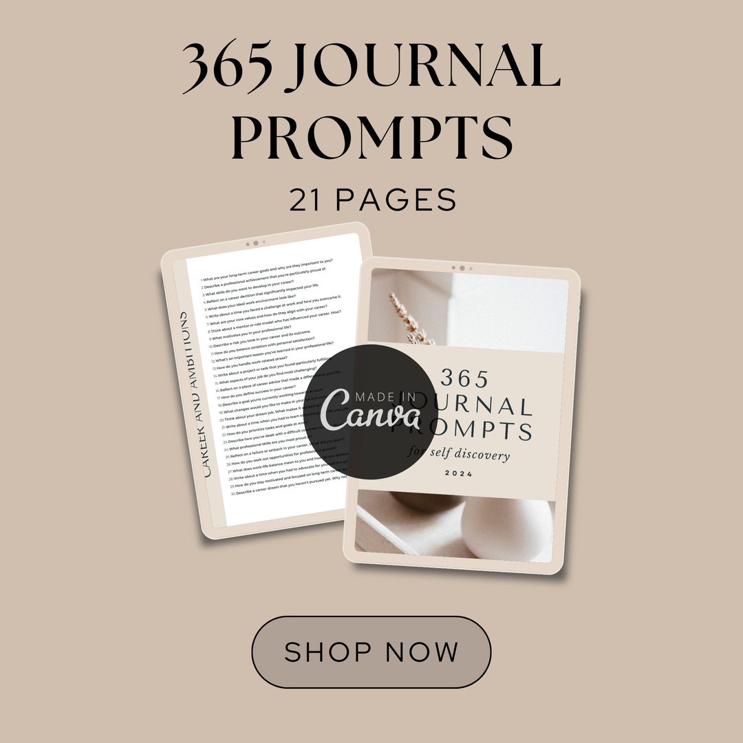 365 Journal Prompts for Daily Self-discovery: Digital iPad Journal With ...