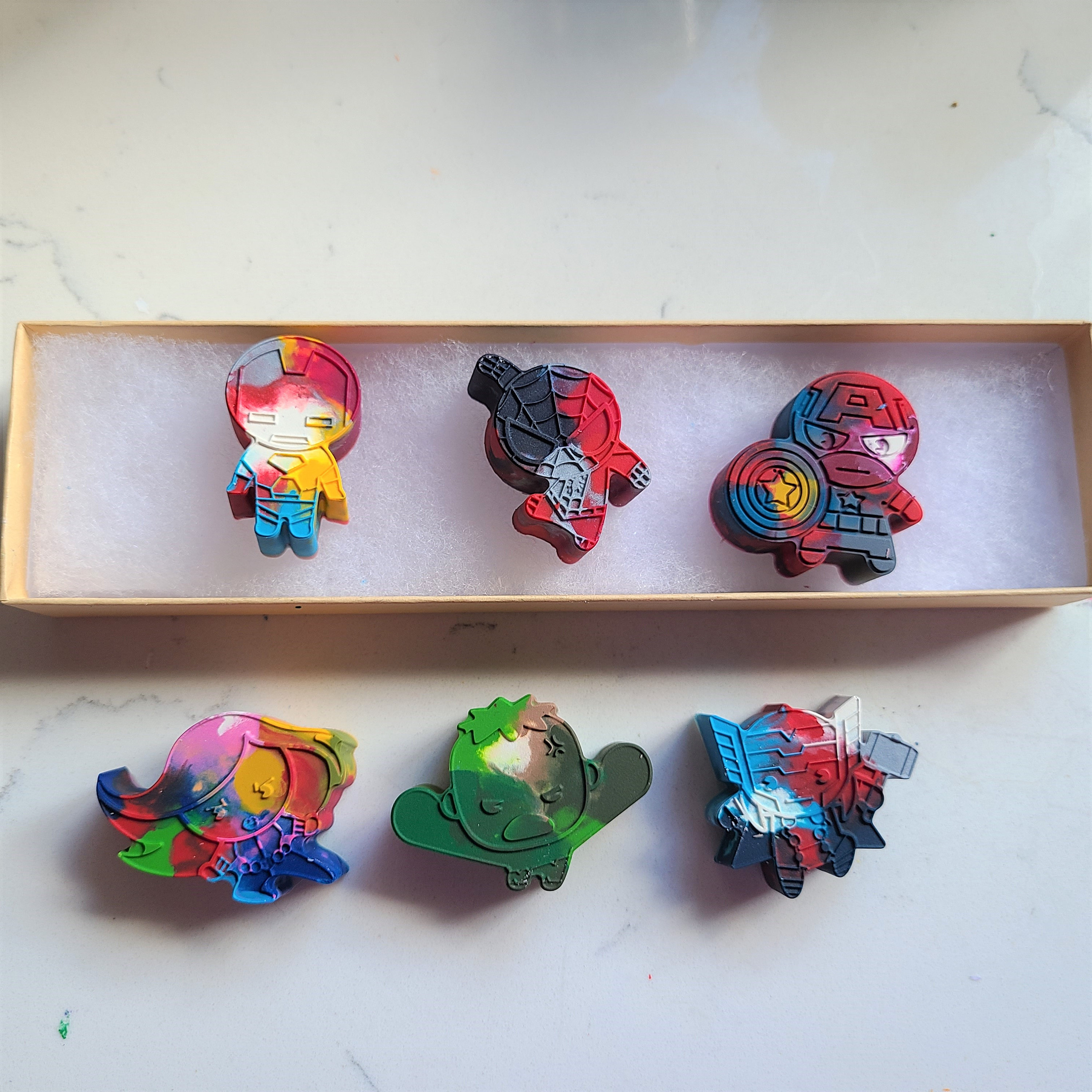 AVENGERS, Super Hero, Spiderman, Hulk, Crayons, Gift Set, Kids Crayons ...