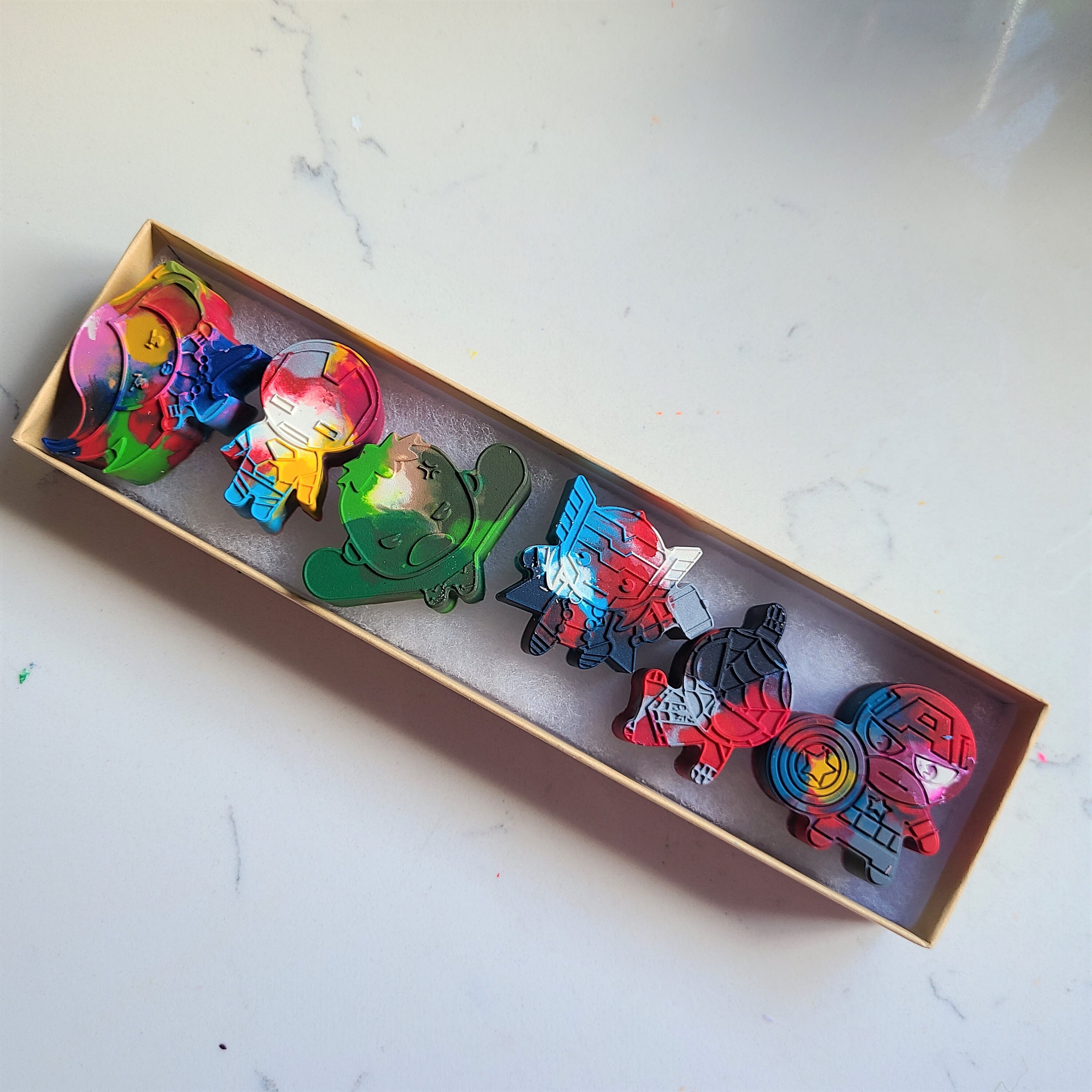 AVENGERS, Super Hero, Spiderman, Hulk, Crayons, Gift Set, Kids Crayons ...
