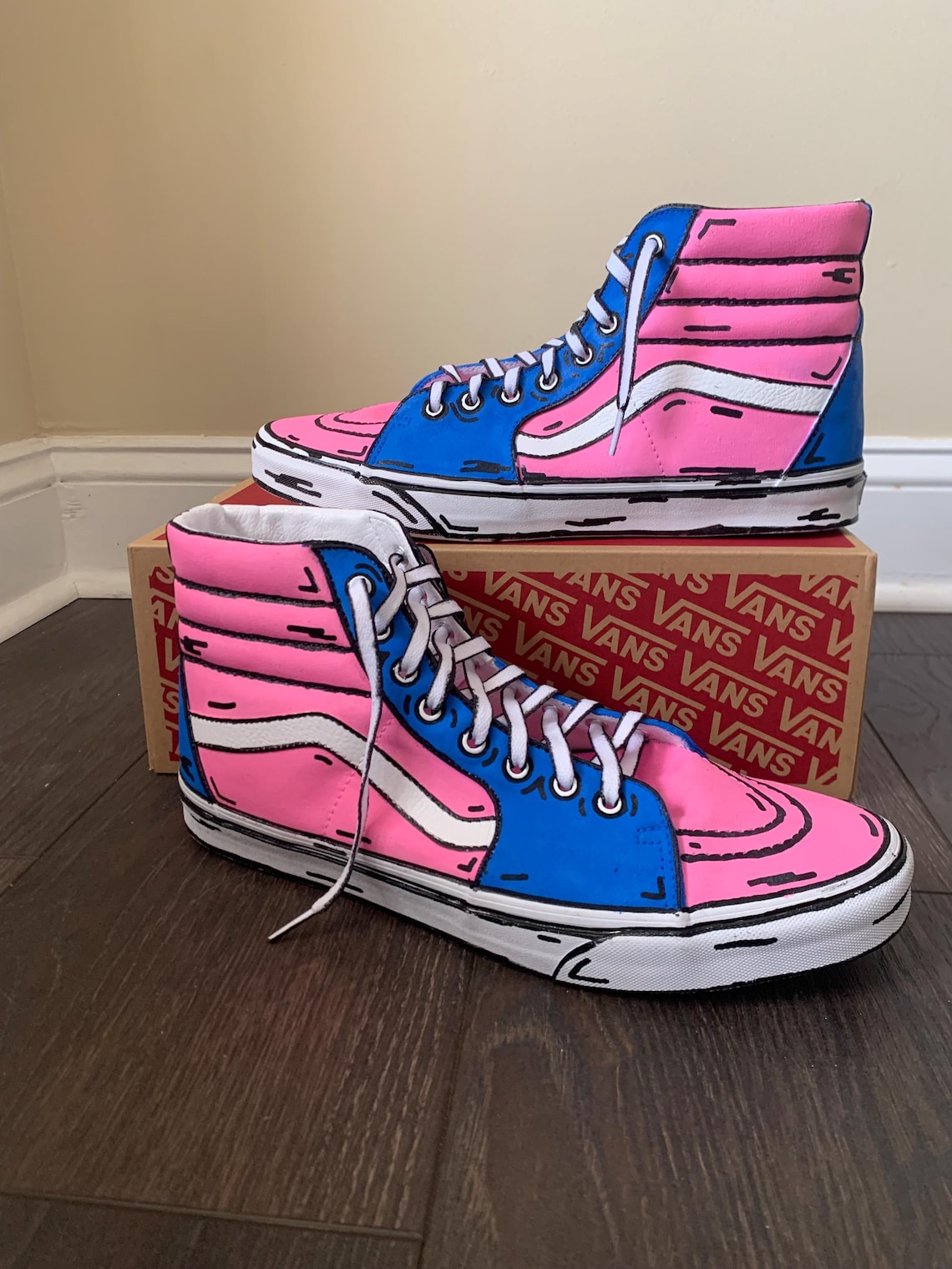 Custom Cartoon Style Shoes - Etsy
