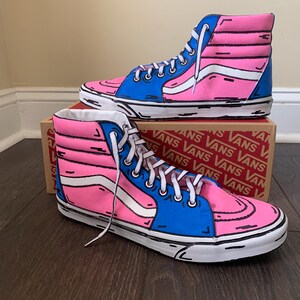 Custom Cartoon Style Shoes - Etsy