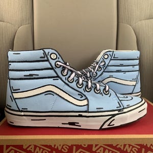 Custom Cartoon Style Shoes - Etsy