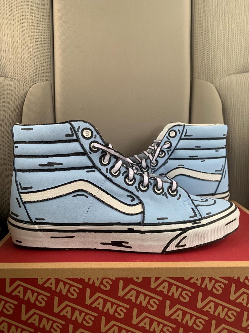 Custom Cartoon Style Shoes - Etsy