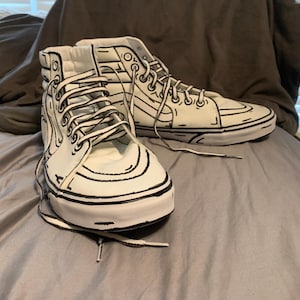 Custom Cartoon Style Shoes - Etsy