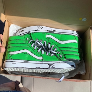 Custom Cartoon Style Shoes - Etsy