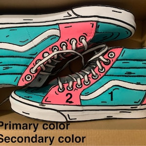 Custom Cartoon Style Shoes - Etsy