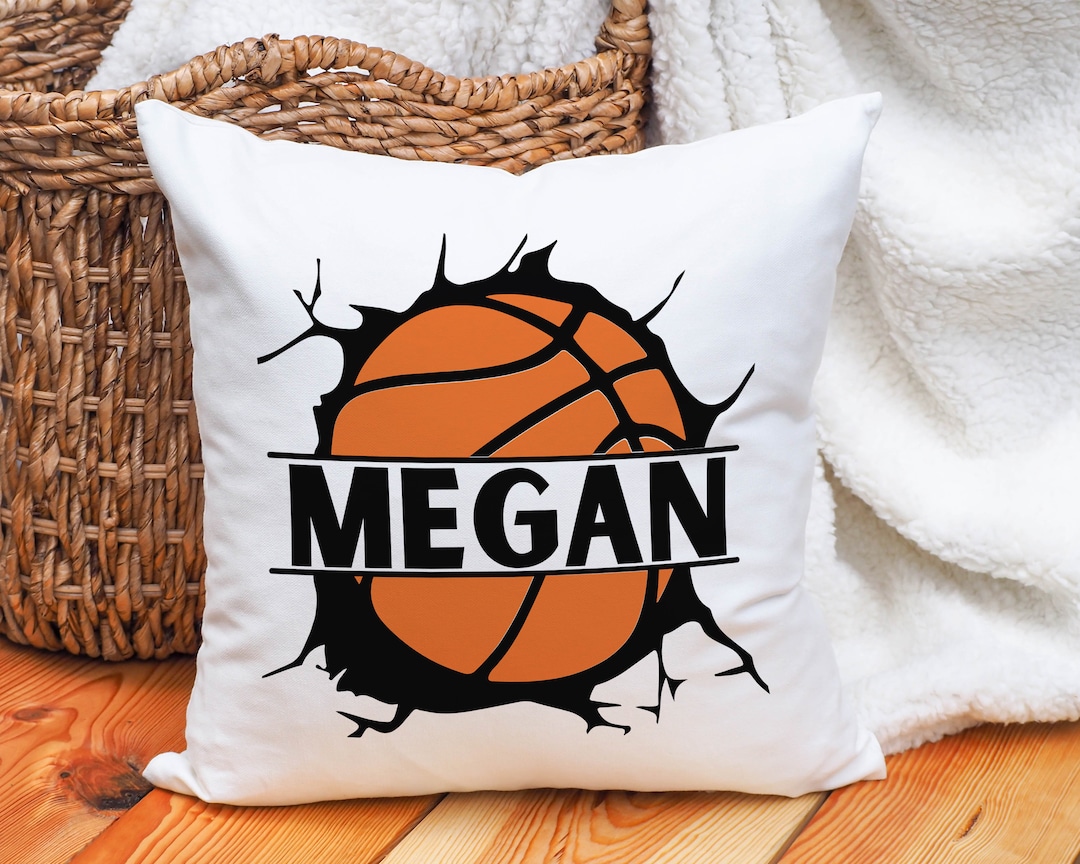 Custom Basketball Pillow, Personalized Basketball Pillow, Custom Throw ...